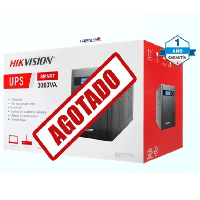 UPS HIKVISION DS-UPS3000-X 3000VA 1800W/ 4 TOMAS /120V/BAT 12V-9AH ...