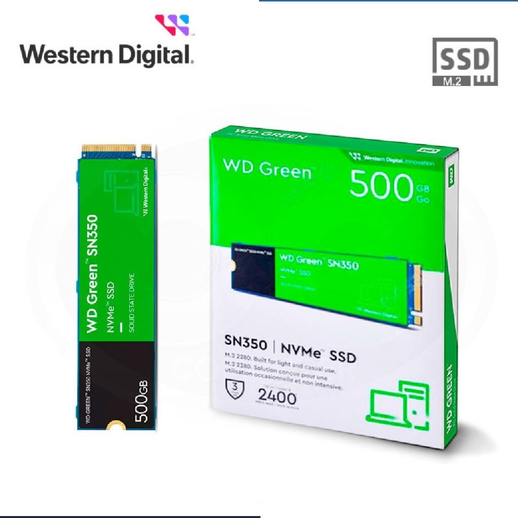 SSD WD GREEN SN350 500GB PCIEXPRESS2280 NVME - Compulab Technology
