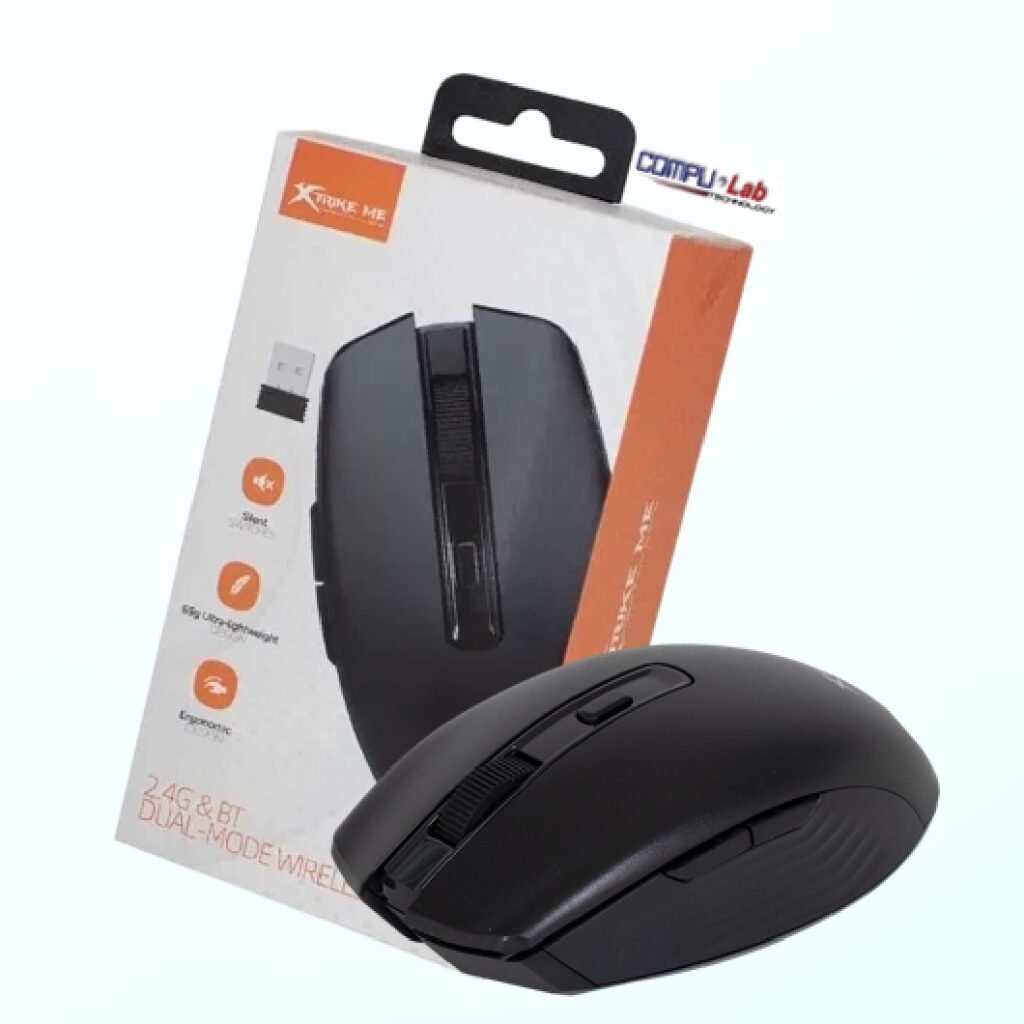 MOUSE XTRIKE ME GW-224WH WIRELESS T 3.0 BT 5.0 BLACK - Compulab Technology