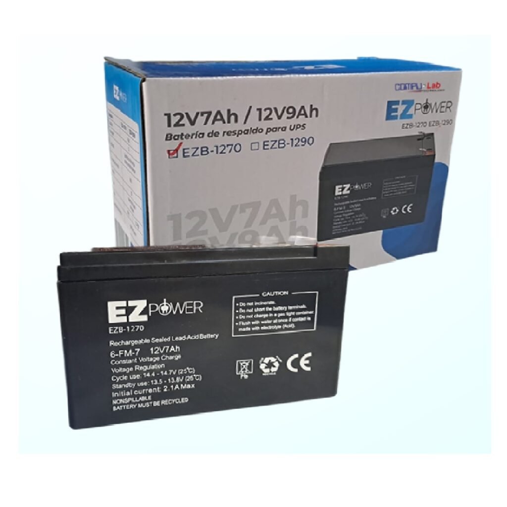 BATERIA EZ POWER EZB-1270 PARA UPS 12V 7AH - Compulab Technology