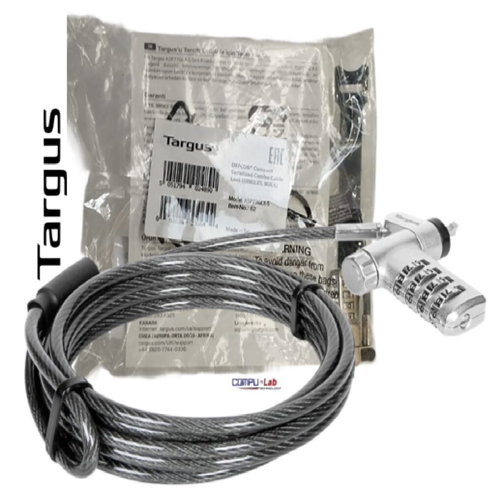 CANDADO TARGUS DEFCON ASP71GLXS-LOCK COMBINACION KENSINGTON NANO ...